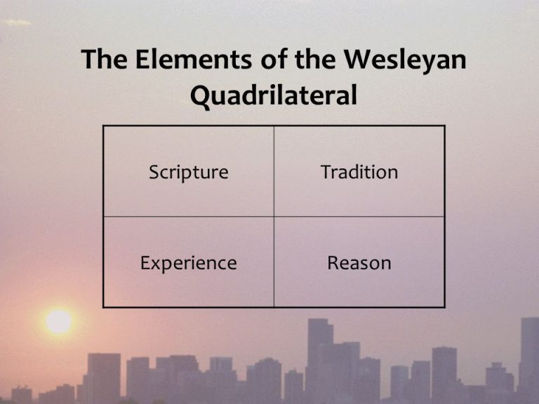 Wesleyan Quadrilateral – Hilliard United Methodist Church